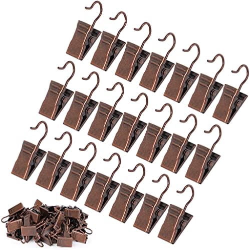 120 Pack Clip Hook Set Stainless Curtain Clips for Curtain Photos Home ...