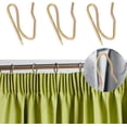 120 Pack Drapery Hooks for Curtains, 1 Inch Stainless Steel Hooks Pins ...