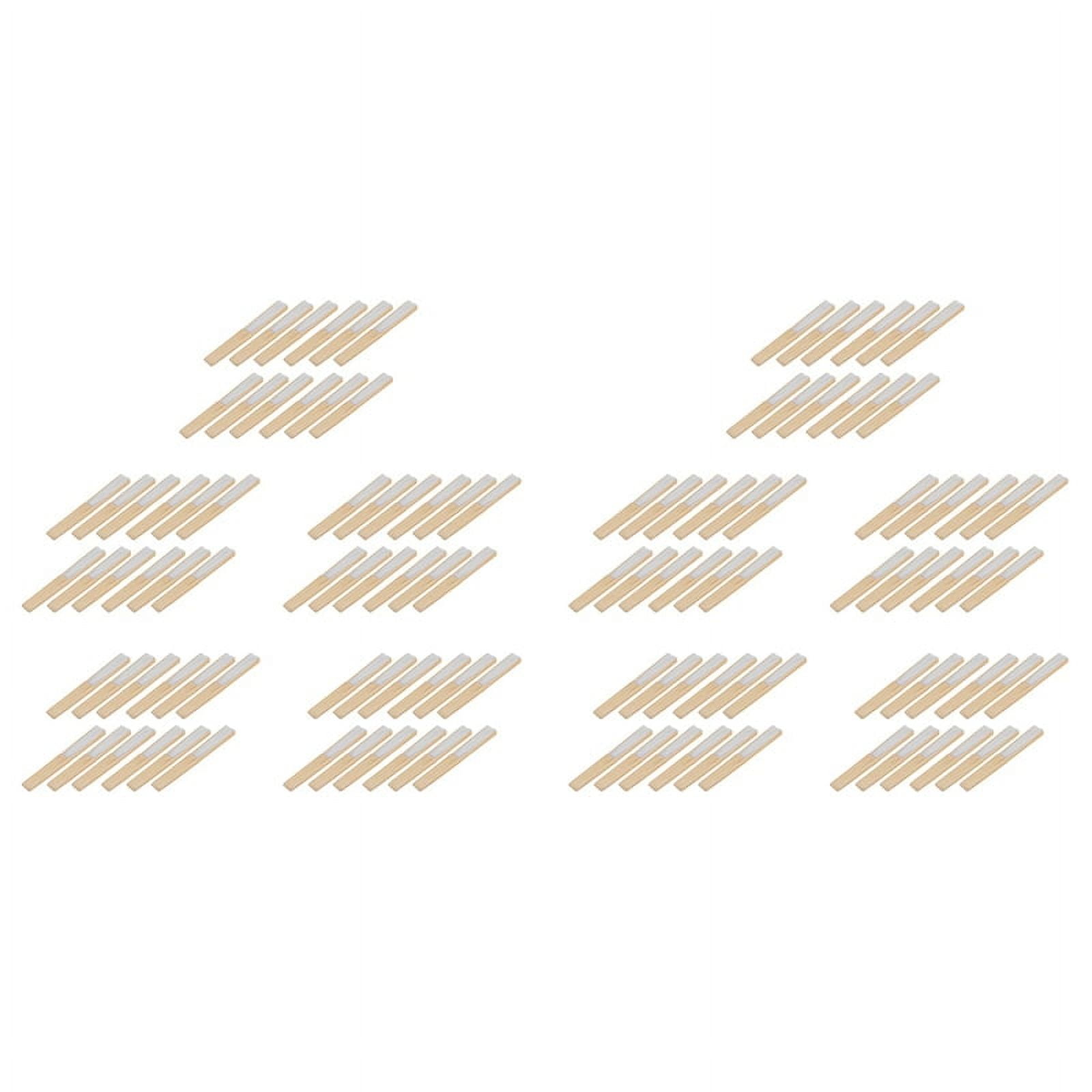 120 Pack Hand Held Fans White Paper Fan Bamboo Folding Fans Handheld ...