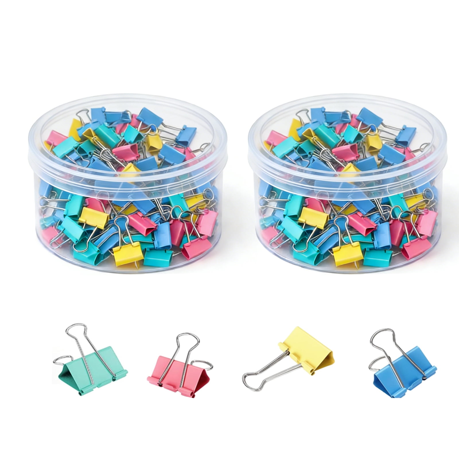120 Pack Mini Binder Clips, Colorful Binder Clips Bulk 0.59 Inch Micro ...