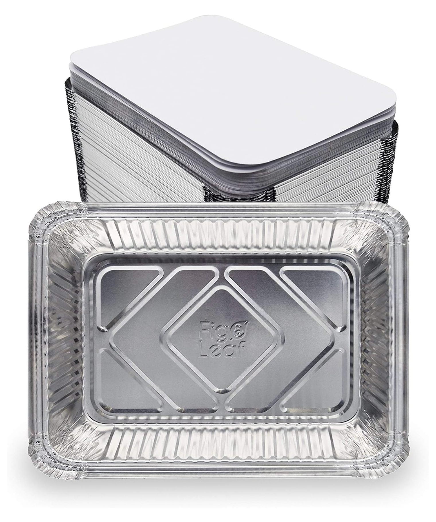 (120 Pack) Premium 2.5-LB Takeout Pans with Lids - 8.6" x 6.1" x 2" l ...