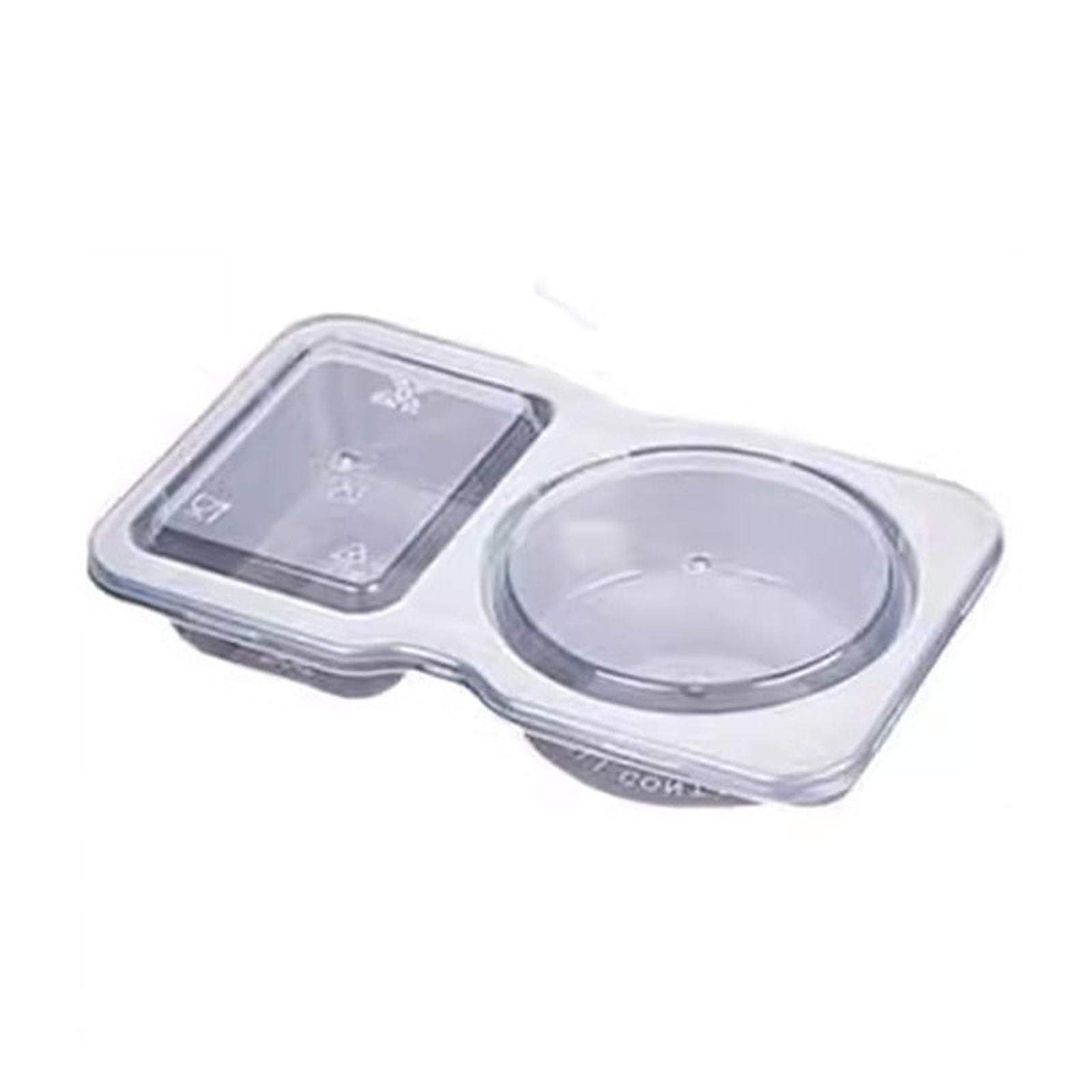 120 Pack Reusable Condiment Containers with Lids, Double Compartment ...