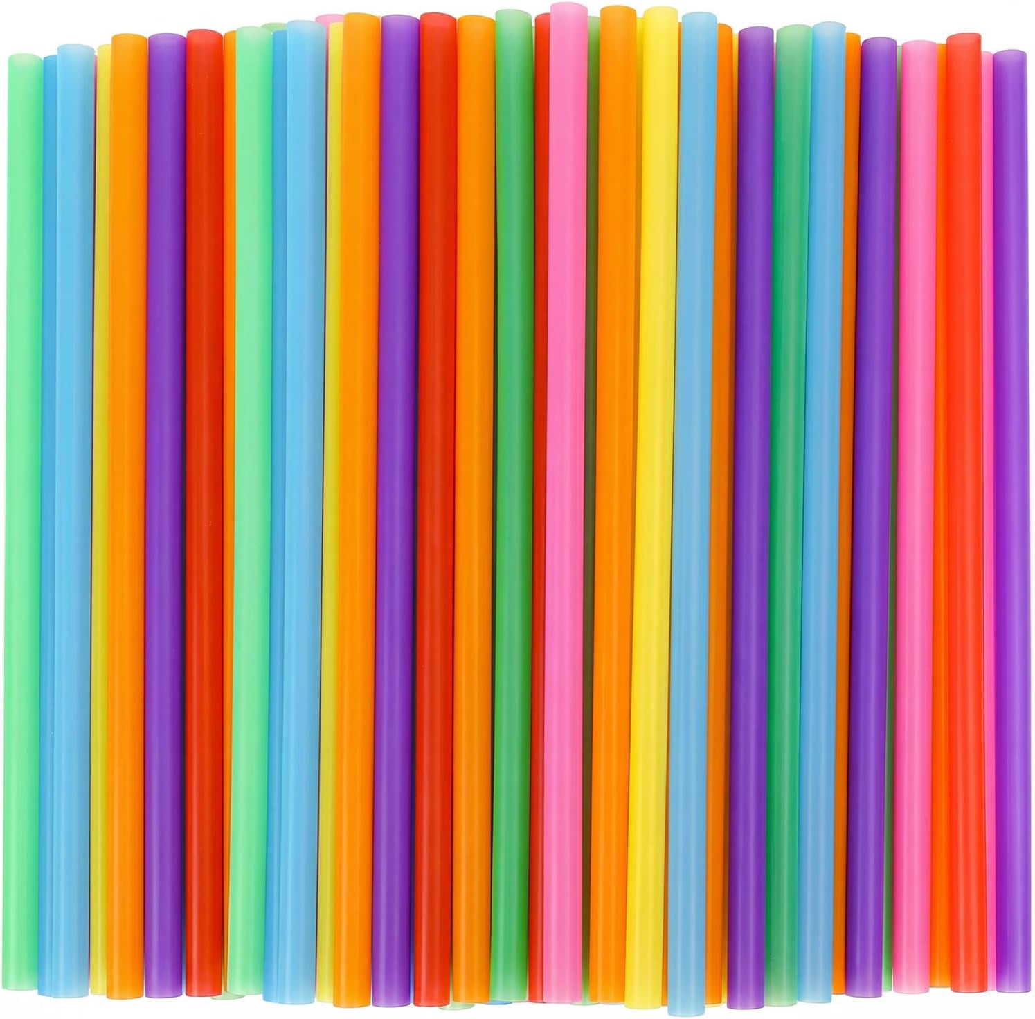 120 Pack Smoothie Straws, 10.3 Inches Straws Disposable, Milkshake ...