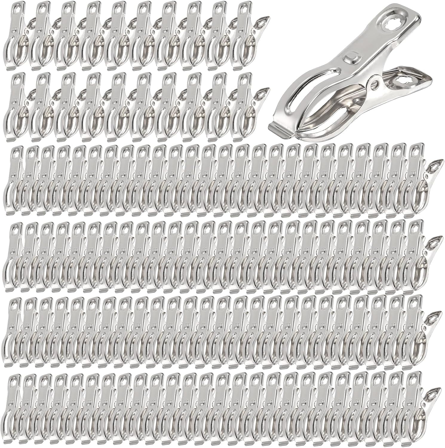 120 Pack Stainless Steel Garden Clips, 2 Inch Greenhouse Clamps Heavy ...