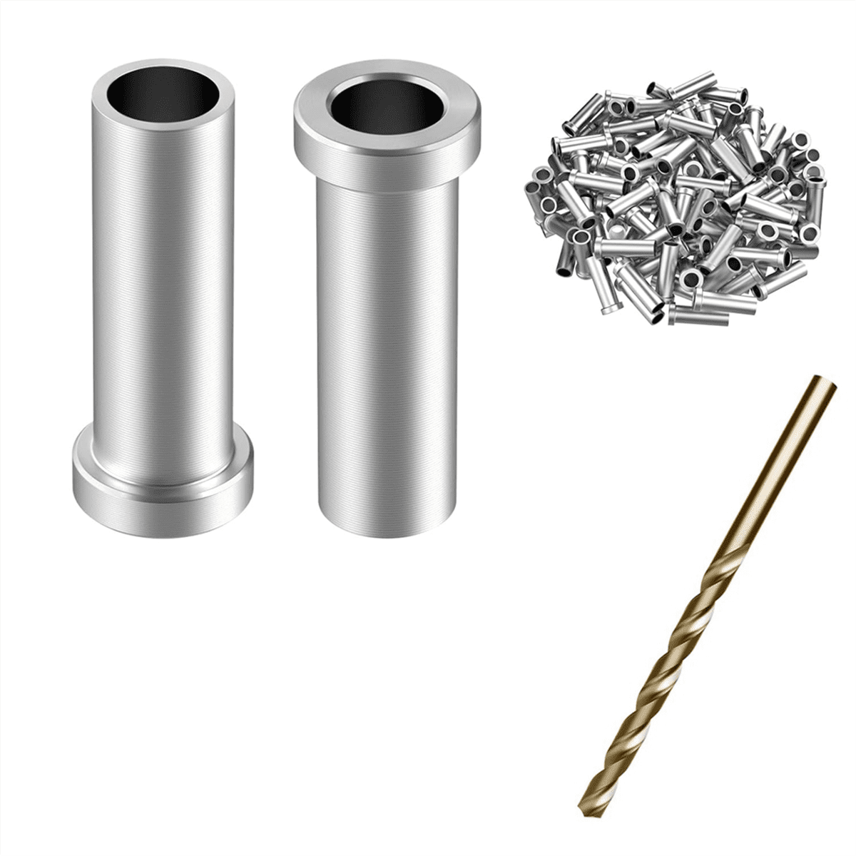 120 Pack T316 Stainless Steel Protective Sleeves Cable Railing Hardware ...