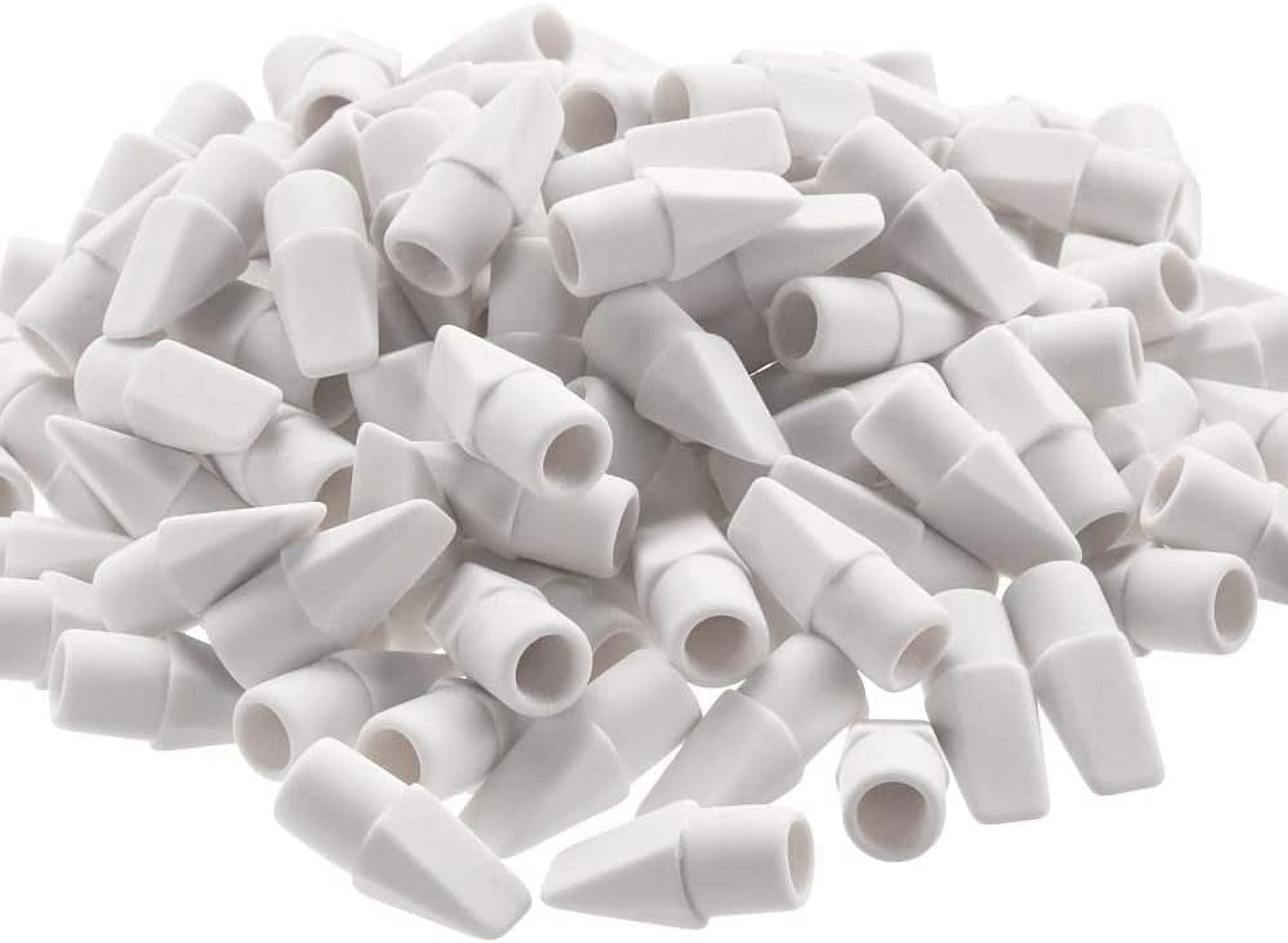 120 Pack White Pencil Erasers, Pencil Top Erasers Cap Erasers Eraser ...