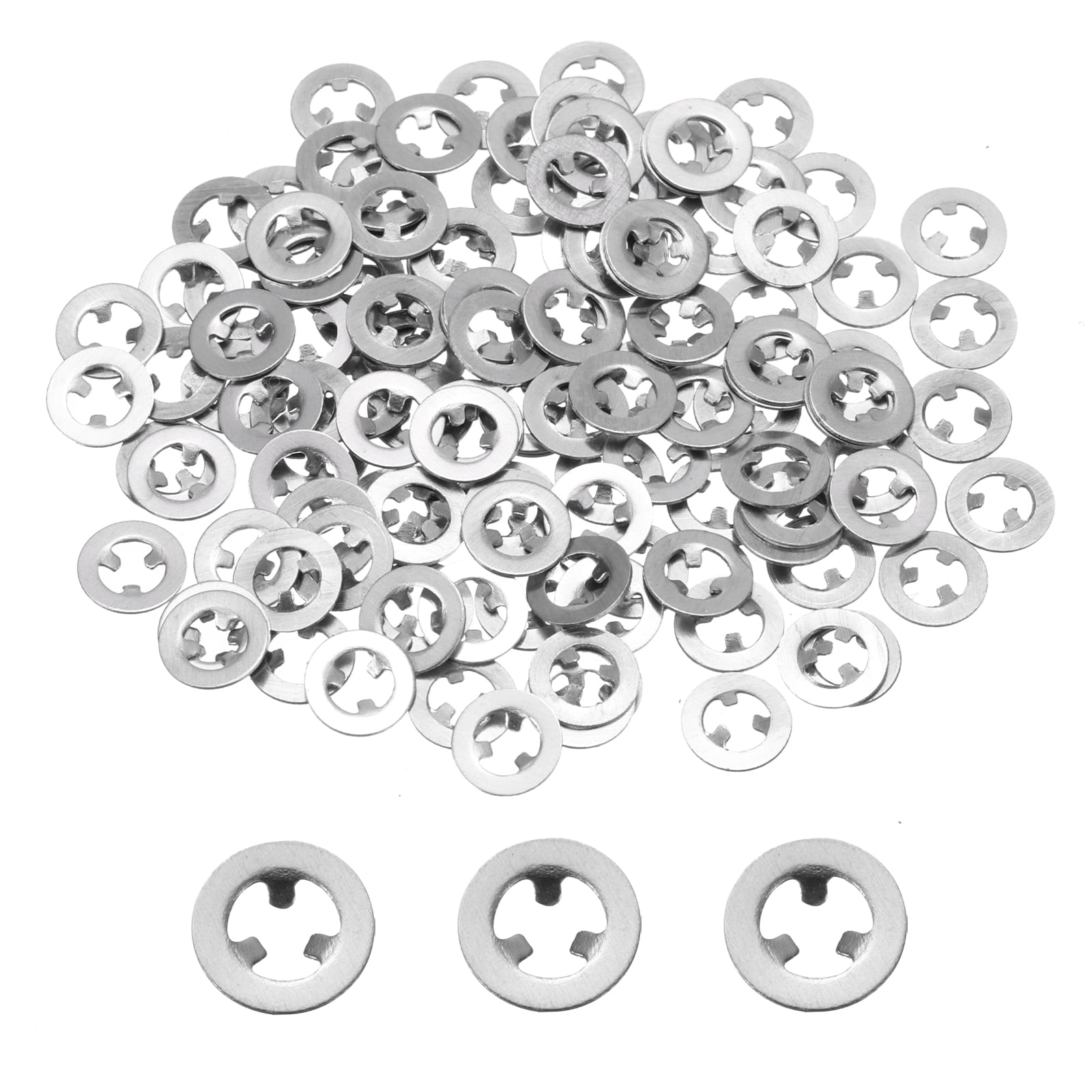 120 Packs Internal Tooth Star Lock Washers M2 Push on Retaining Clips ...