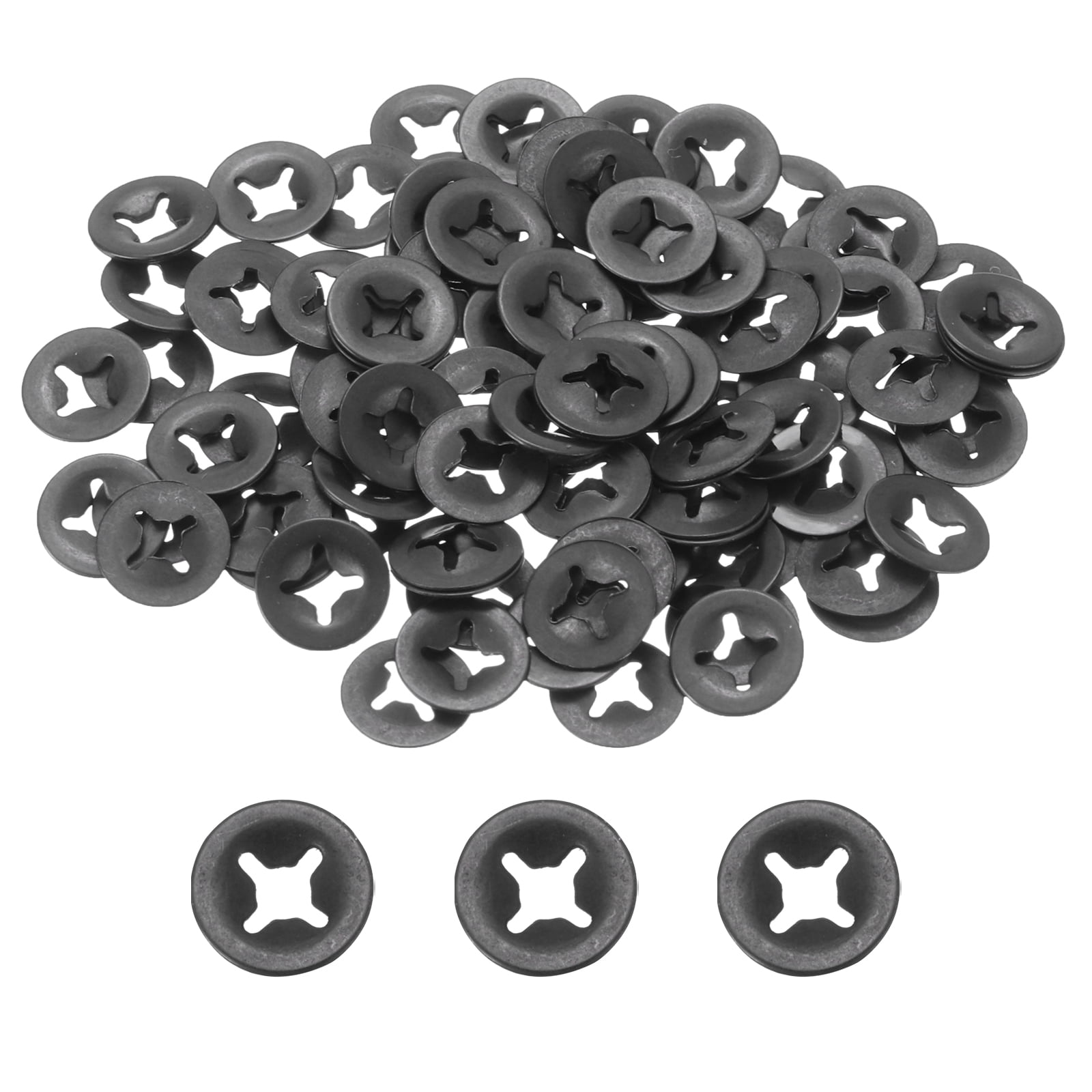 120 Packs Internal Tooth Star Lock Washers M2 Push on Retaining Clips ...