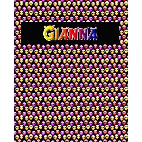 120 Page Handwriting Practice Book with Colorful Alien Cover Gianna ...