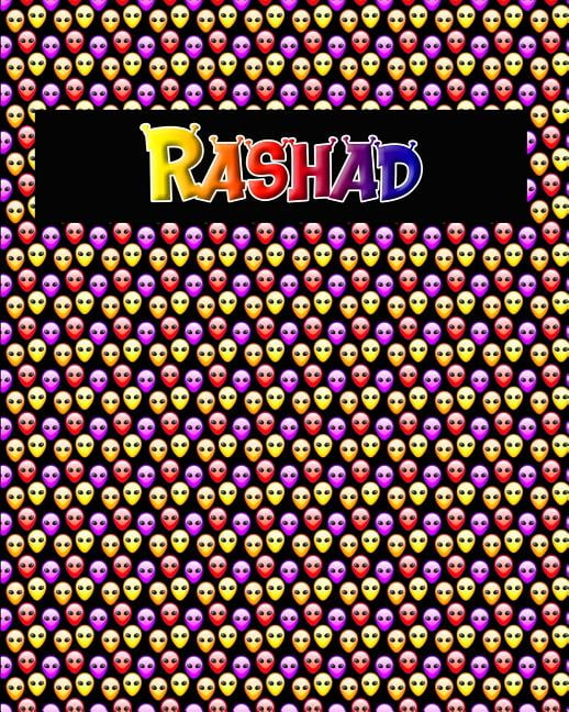 120 Page Handwriting Practice Book with Colorful Alien Cover Rashad ...