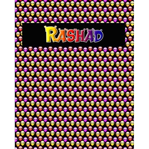 120 Page Handwriting Practice Book with Colorful Alien Cover Rashad ...