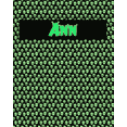 120 Page Handwriting Practice Book with Green Alien Cover Ann: Primary ...