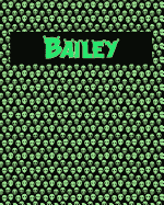 120 Page Handwriting Practice Book with Green Alien Cover Bailey ...