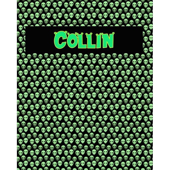120 Page Handwriting Practice Book with Green Alien Cover Collin ...
