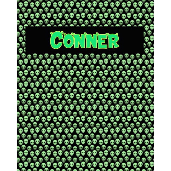 120 Page Handwriting Practice Book with Green Alien Cover Conner ...