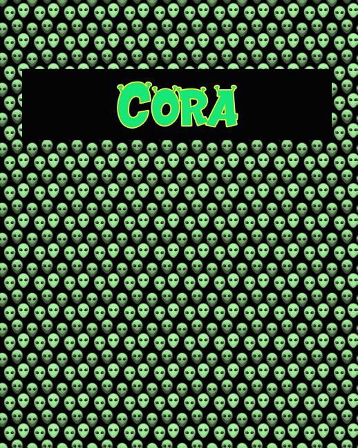 120 Page Handwriting Practice Book with Green Alien Cover Cora: Primary ...