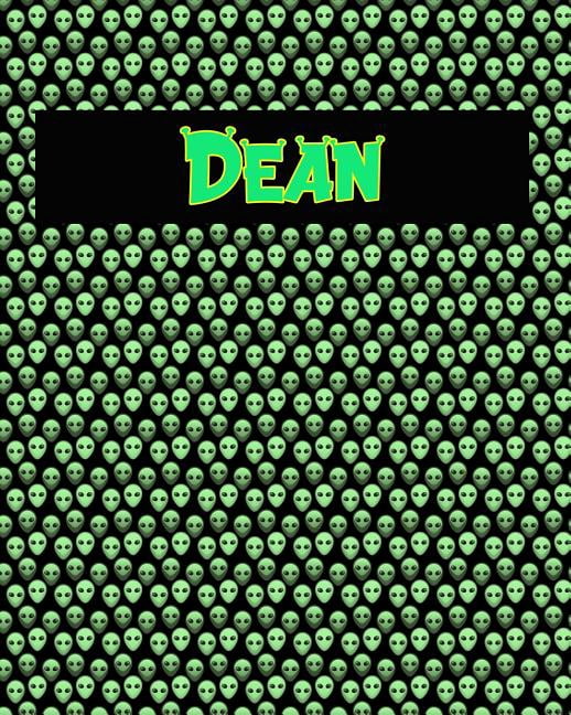 120 Page Handwriting Practice Book with Green Alien Cover Dean: Primary ...