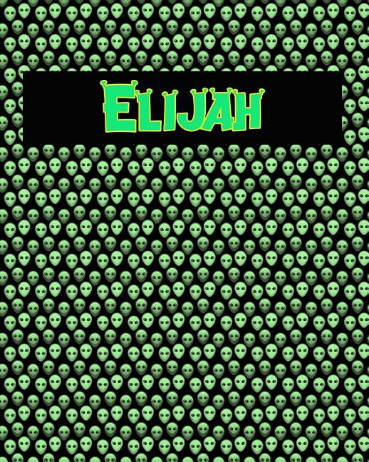 120 Page Handwriting Practice Book with Green Alien Cover Elijah ...