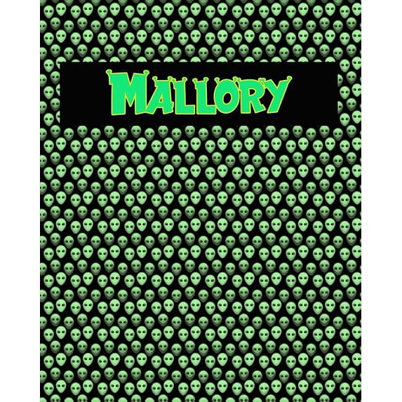 120 Page Handwriting Practice Book with Green Alien Cover Mallory ...
