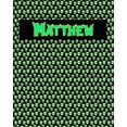 120 Page Handwriting Practice Book with Green Alien Cover Matthew ...