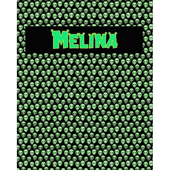 120 Page Handwriting Practice Book with Green Alien Cover Melina ...