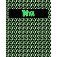 120 Page Handwriting Practice Book with Green Alien Cover Mya: Primary ...