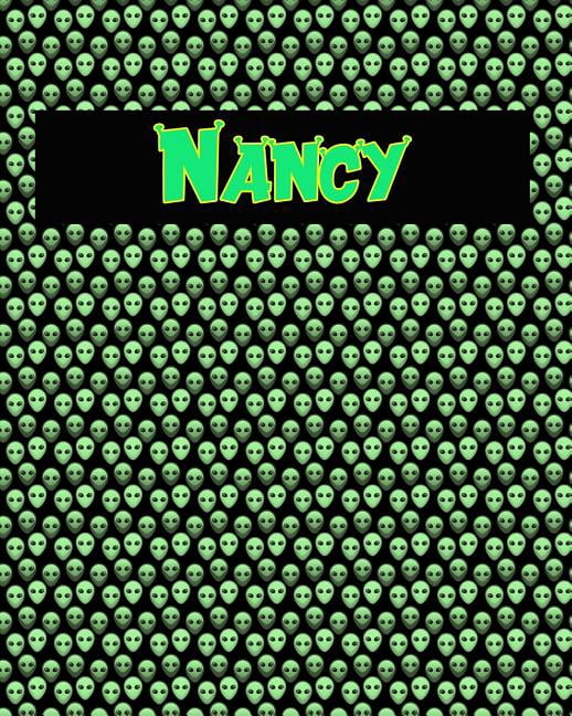 120 Page Handwriting Practice Book with Green Alien Cover Nancy ...