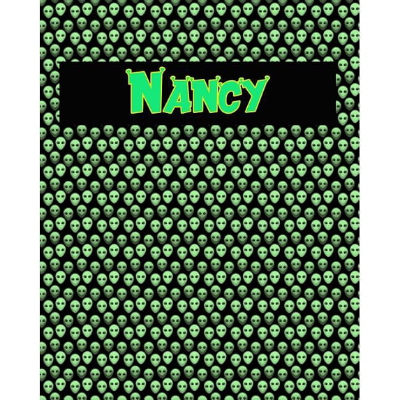 120 Page Handwriting Practice Book with Green Alien Cover Nancy ...