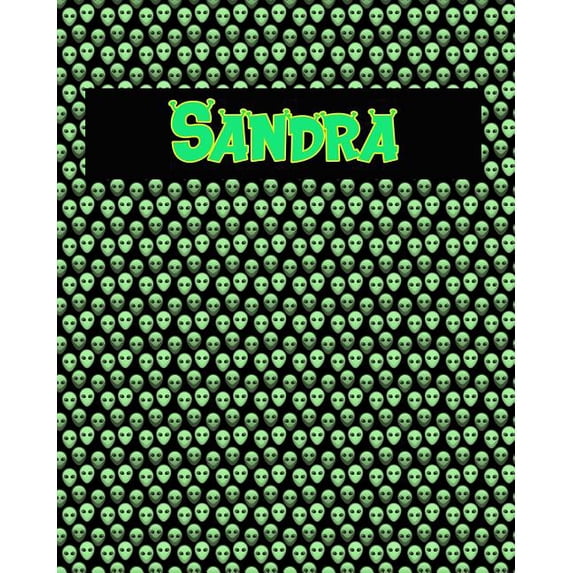 120 Page Handwriting Practice Book with Green Alien Cover Sandra ...