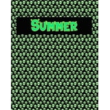 120 Page Handwriting Practice Book with Green Alien Cover Summer ...