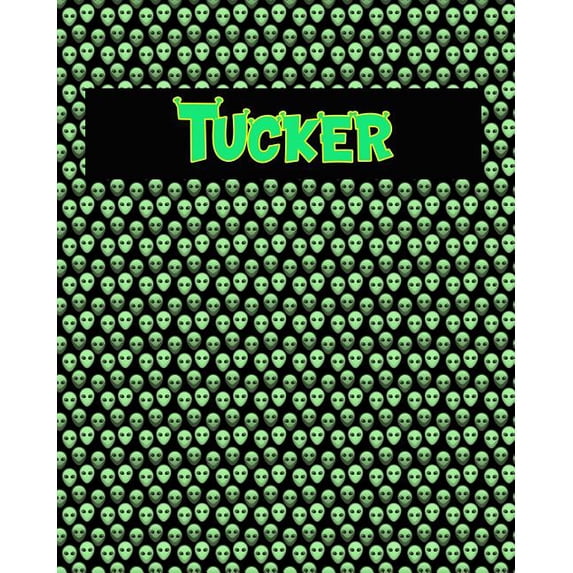120 Page Handwriting Practice Book with Green Alien Cover Tucker ...