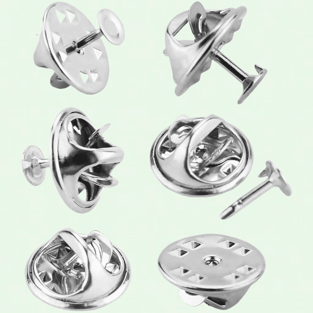 120 Pairs Butterfly Clutch Tie Tacks Pin Back Replacement for Craft ...