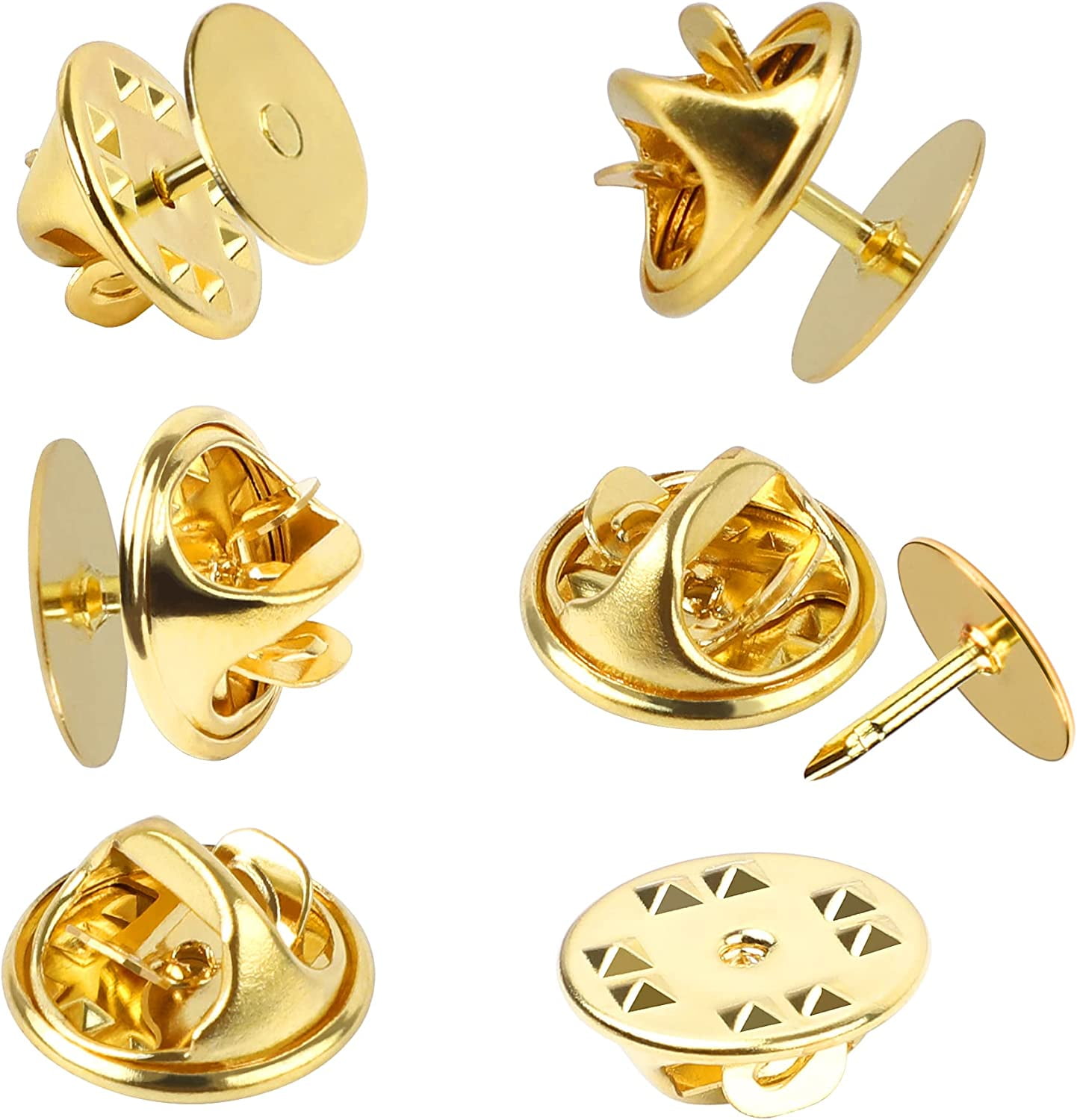 120 Pairs Butterfly Clutch Tie Tacks Pin Back Replacement with 8mm ...