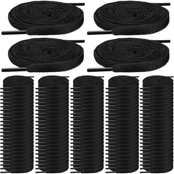 120 Pairs Oval Shoe Laces Bulk Half Round Athletic Shoelaces for ...