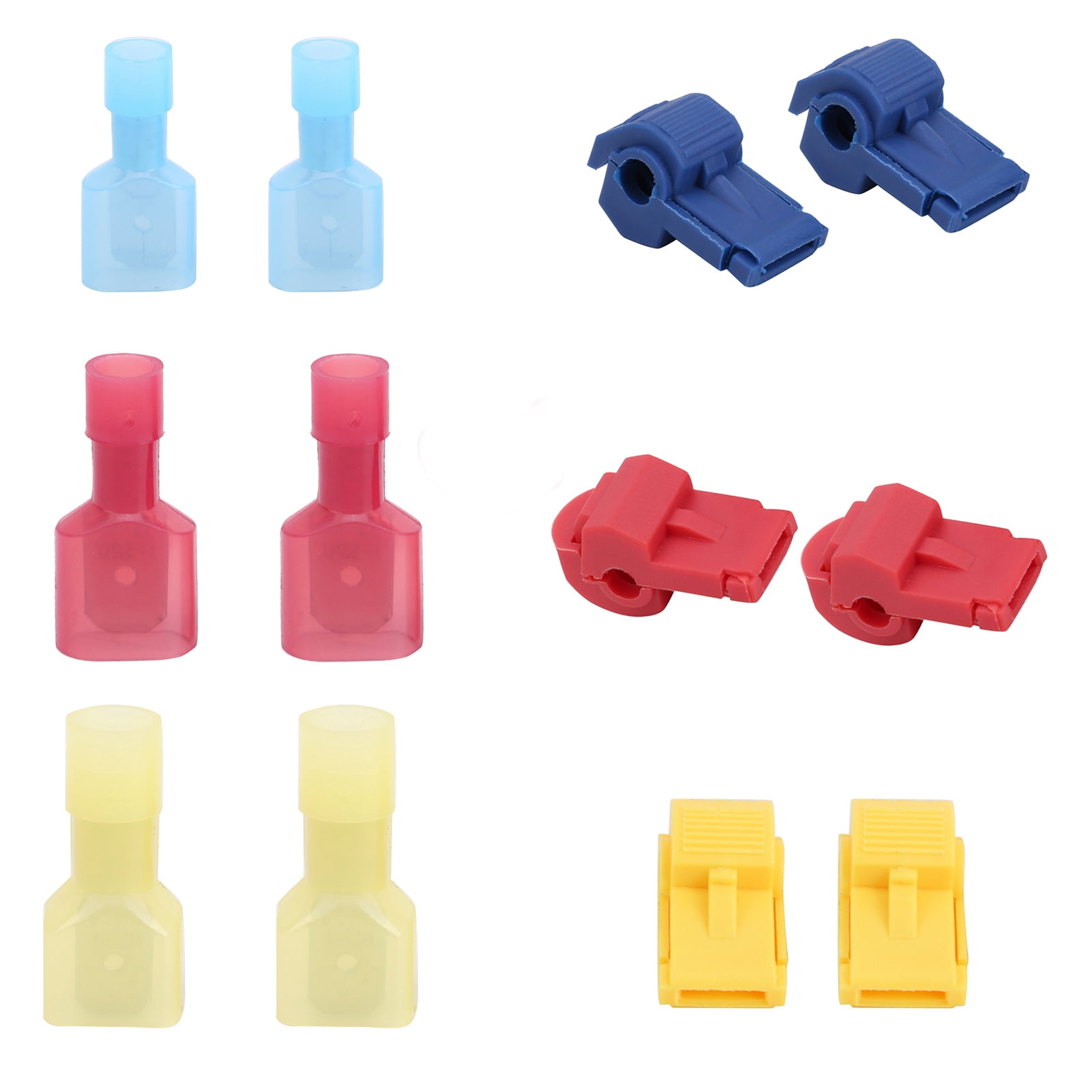 Neyseki 120 Pairs TTap Quick Splice Wire Electrical Terminals ...