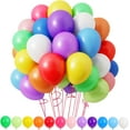 120 Pcs 12 Inches Assorted Color Balloons Kit, Rainbow Latex Balloons ...
