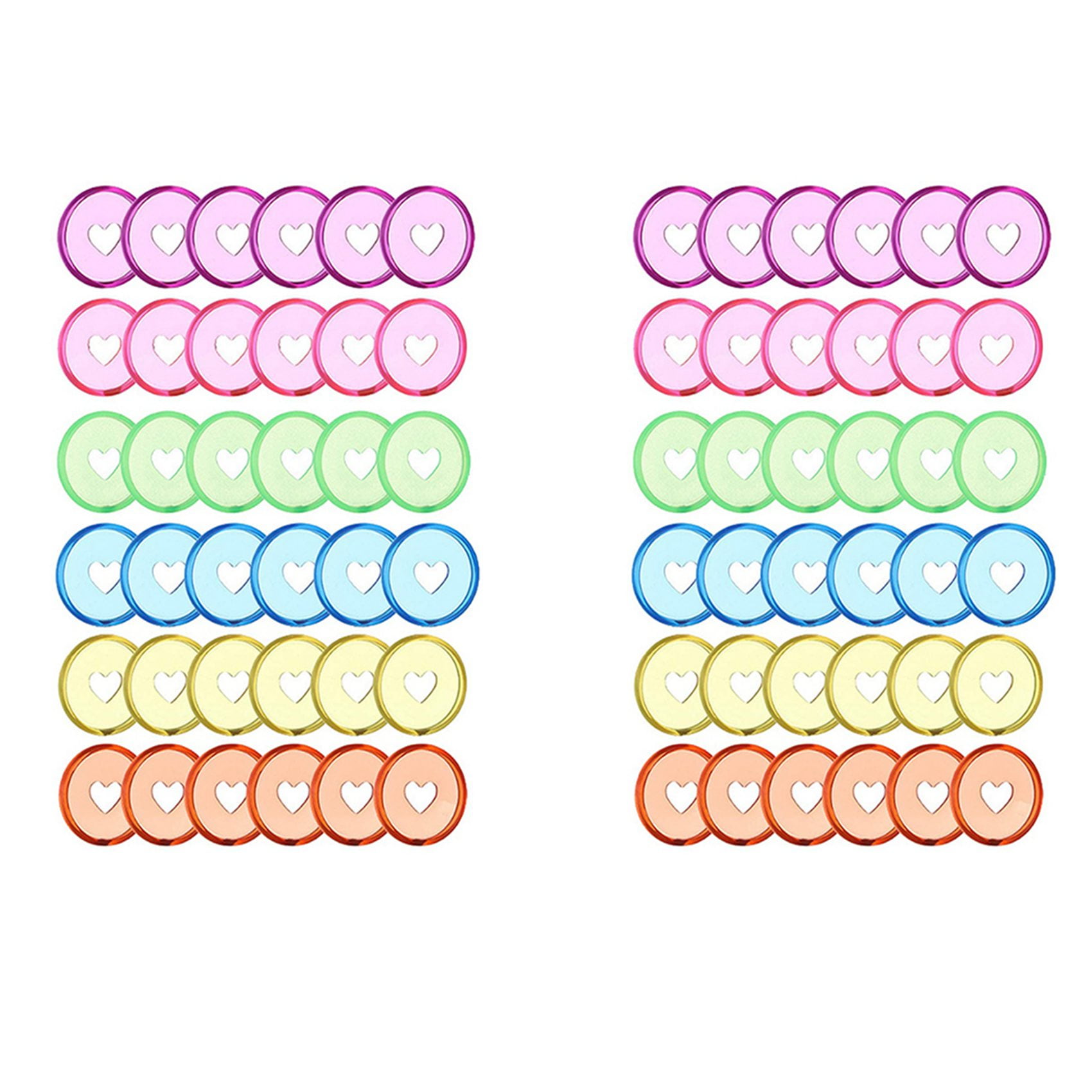120 Pcs 24mm Plastic Book Binding Discs, Discbound Expansion Heart ...
