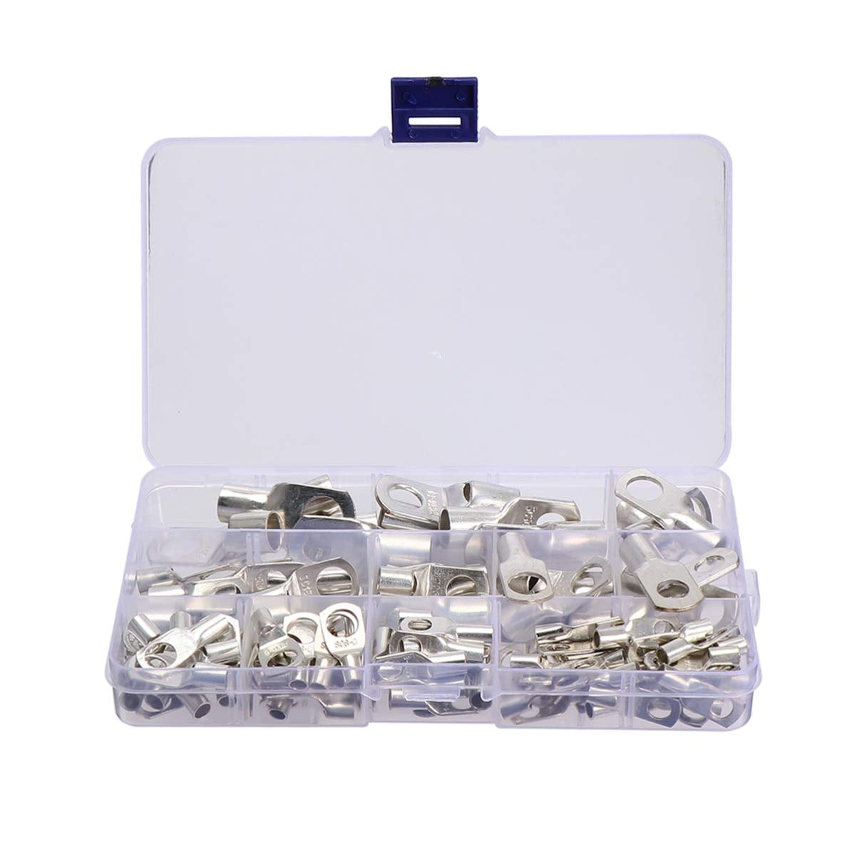 120 Pcs Assorted Heavy Duty Wire Lugs Battery Cable Eyelets Tubular ...