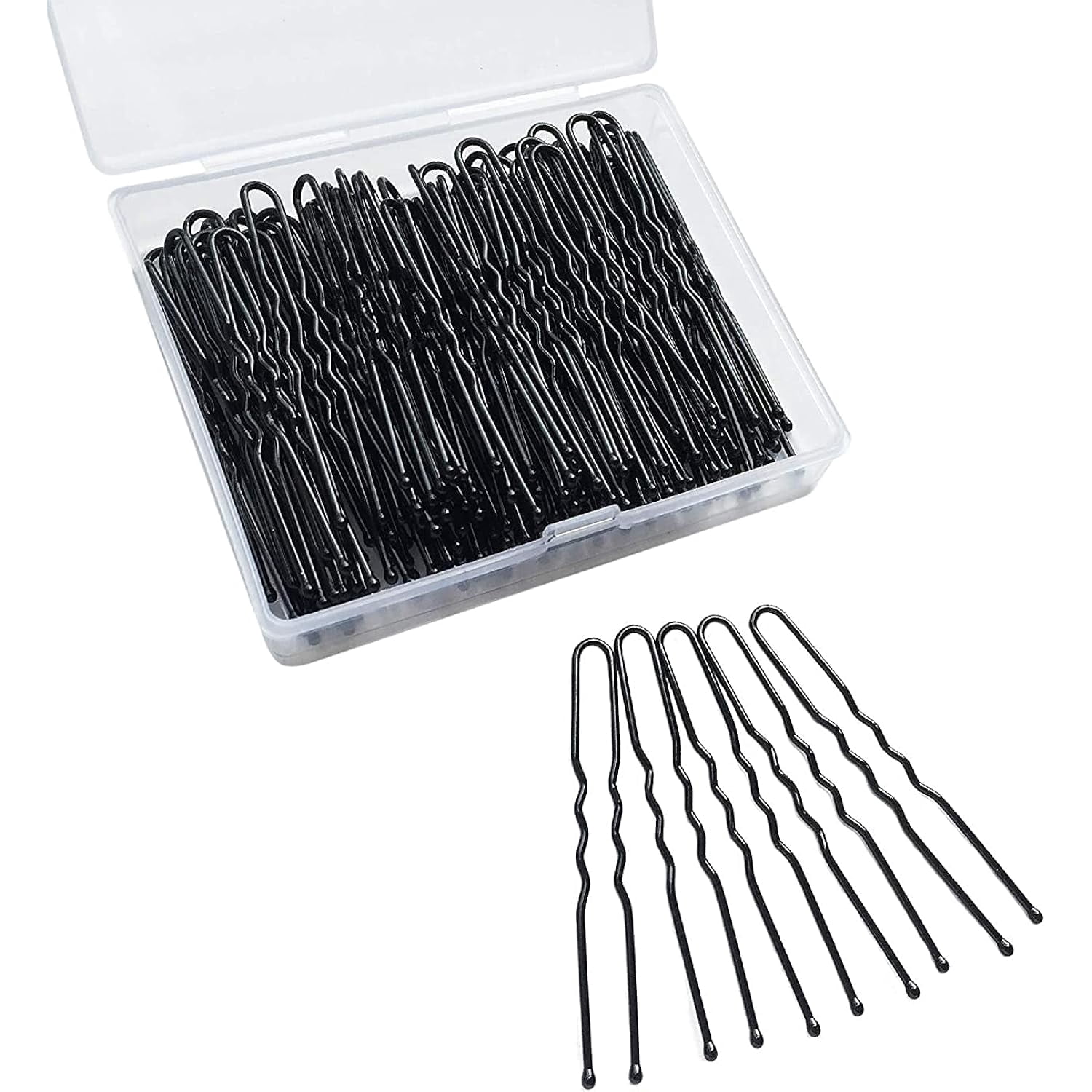 120 Pcs Black U-Shaped Hair Pins for Women, Updo Wedding Bride Hair ...