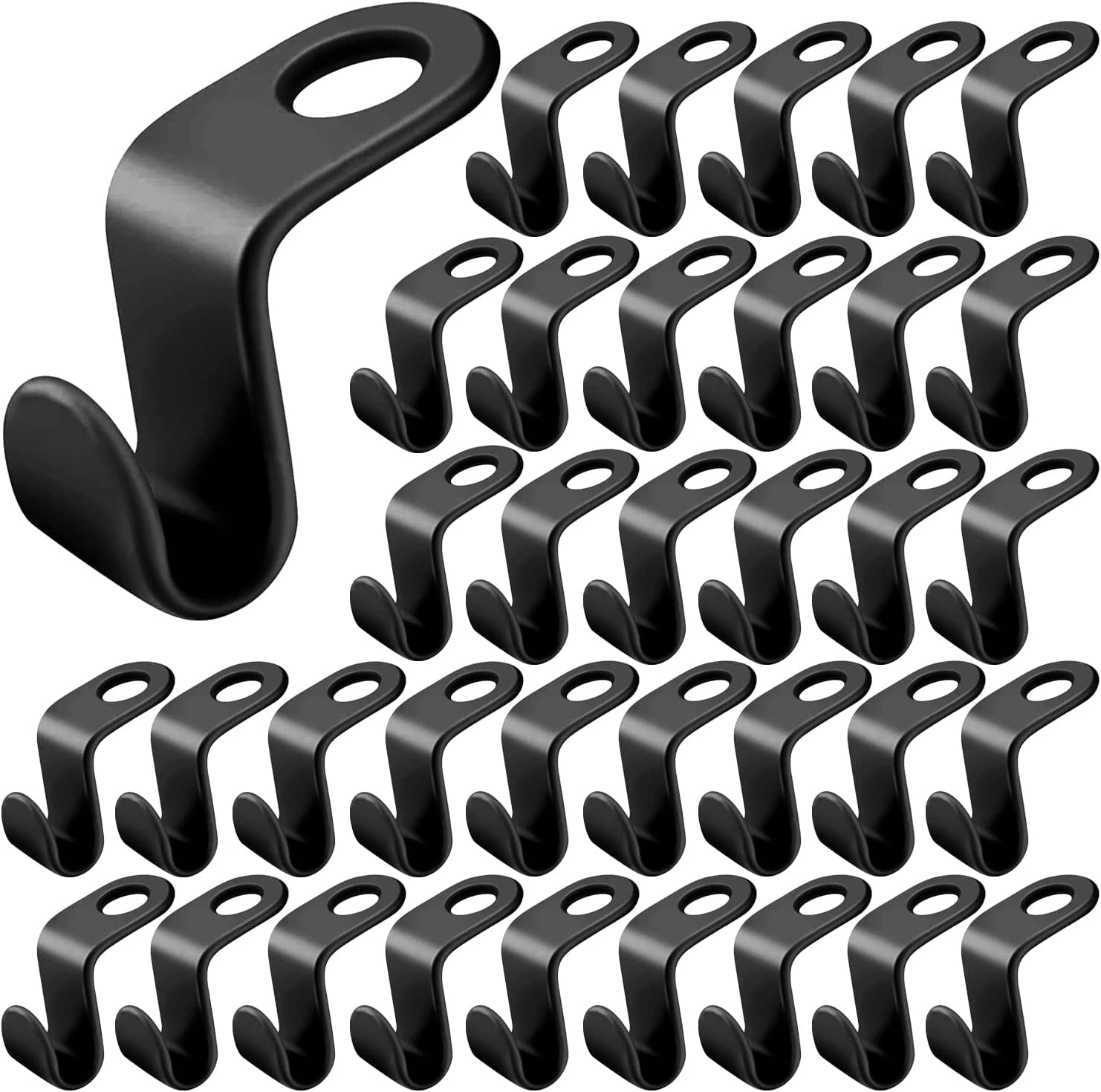 120 Pcs Clothes Hanger Connector Hooks,Heavy Duty Plastic Cascading ...