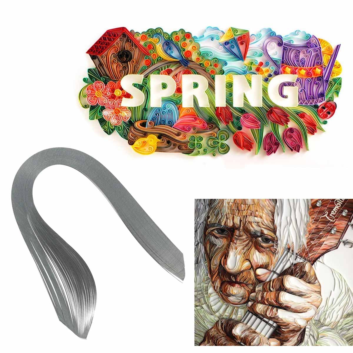 120 Pcs DIY Paper Quilling Strips DIY Decorating Paper Quilling Art DIY ...