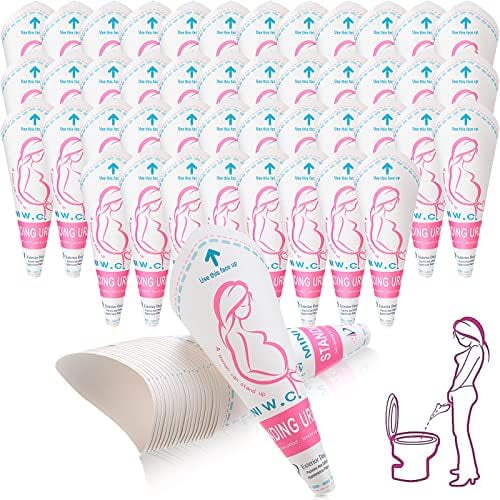 120 Pcs Disposable Female Urination Device Portable Women Urinal Funnel ...