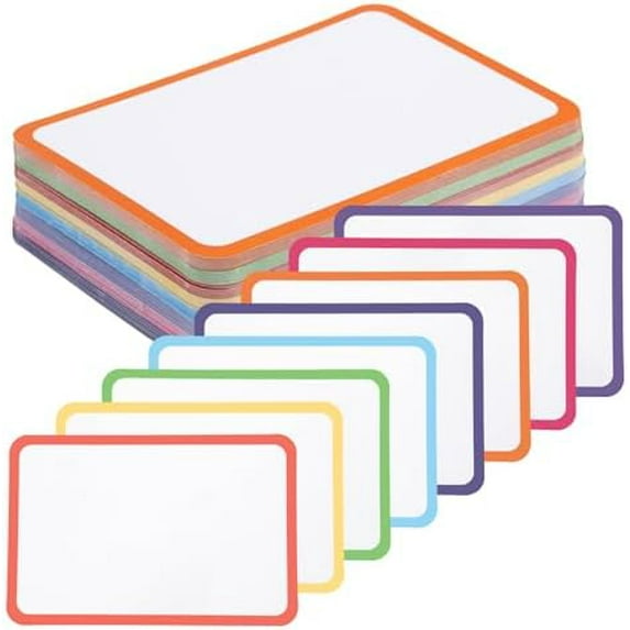 120 Pcs Dry Erase Index Cards Notecards Blank Reusable Flash Cards ...