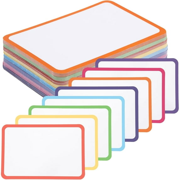 120 Pcs Dry Erase Index Cards Notecards Blank Reusable Flash Cards ...