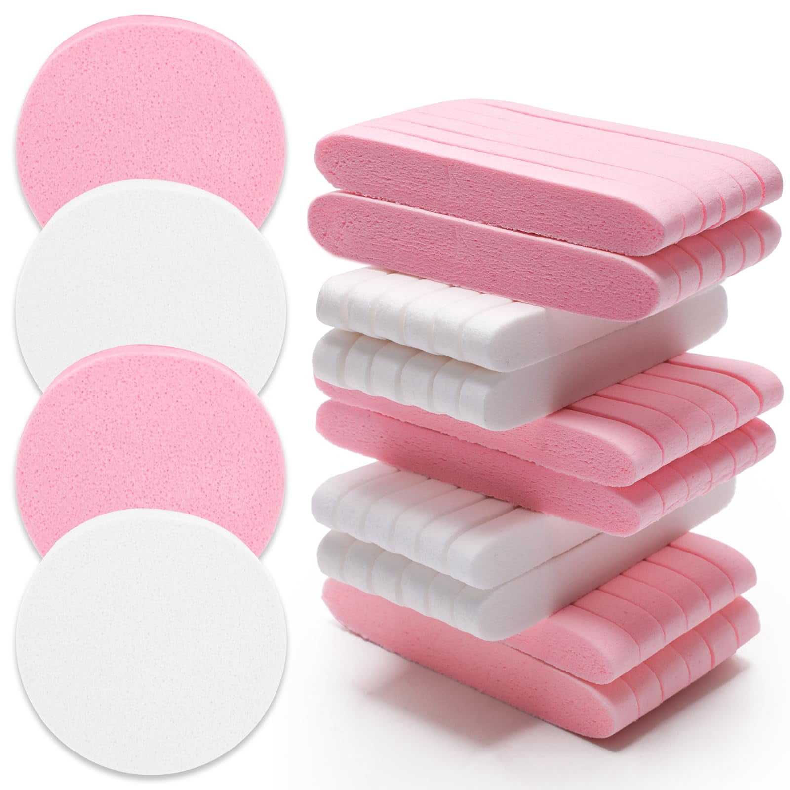 120 Pcs Facial Sponge Compressed, Luxiv Face Cleansing Sponge ...