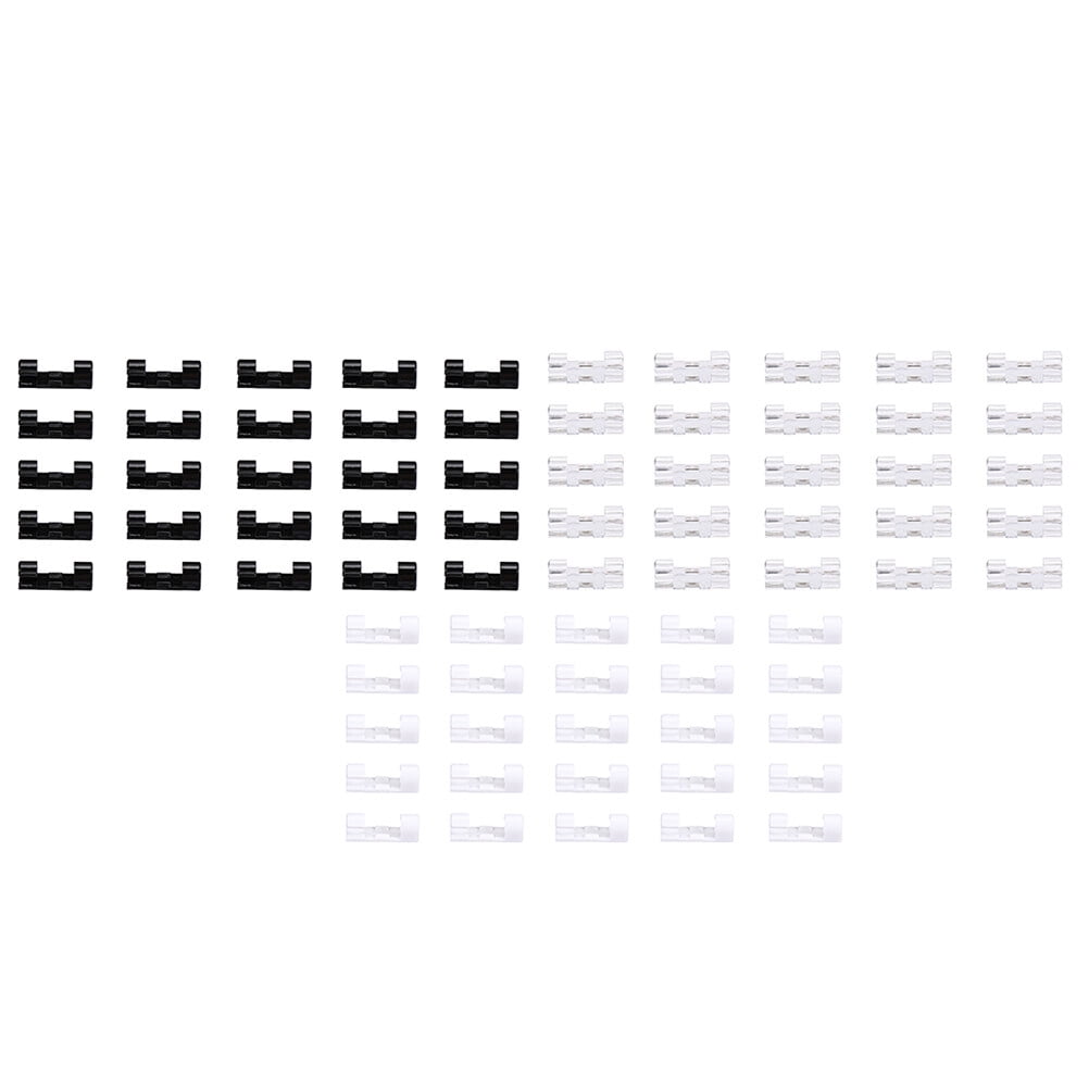 120 Pcs Fastener Wire Self-adhesive Cable Clamp Cable Management ...