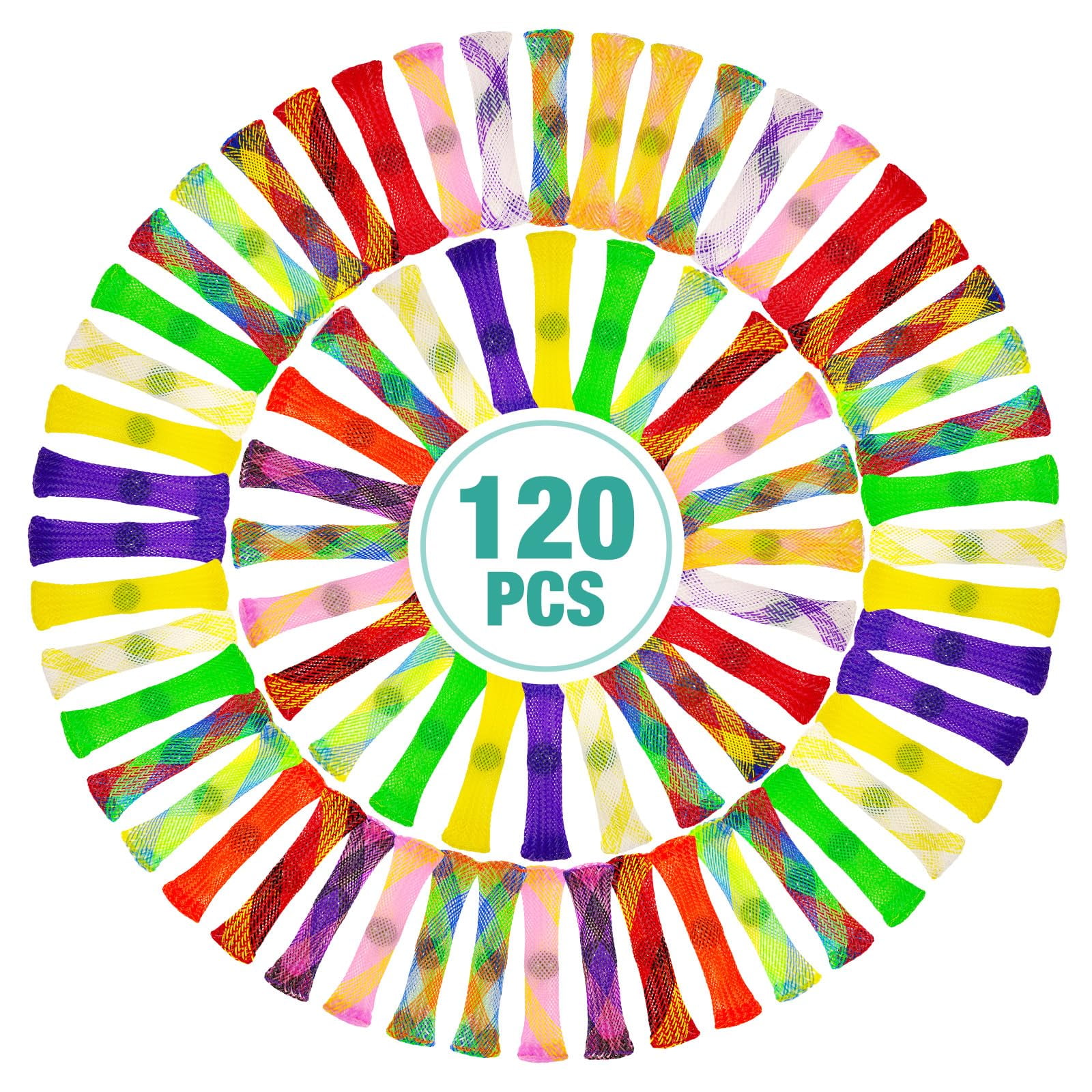 120 Pcs Fidget Toys Marble Mesh Fidget Toys Bulk, Stress Relief Sensory ...