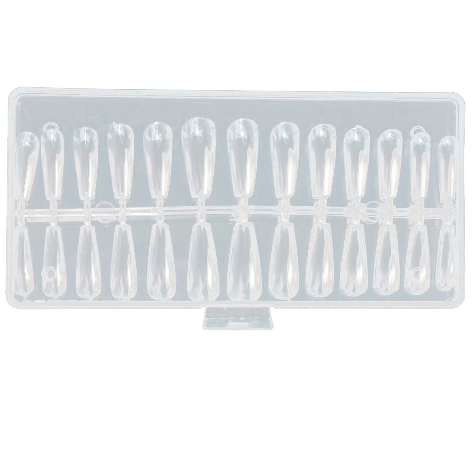 120 Pcs Full Coverage Transparent Nails On DIY Salon Practice Nail Tips ...