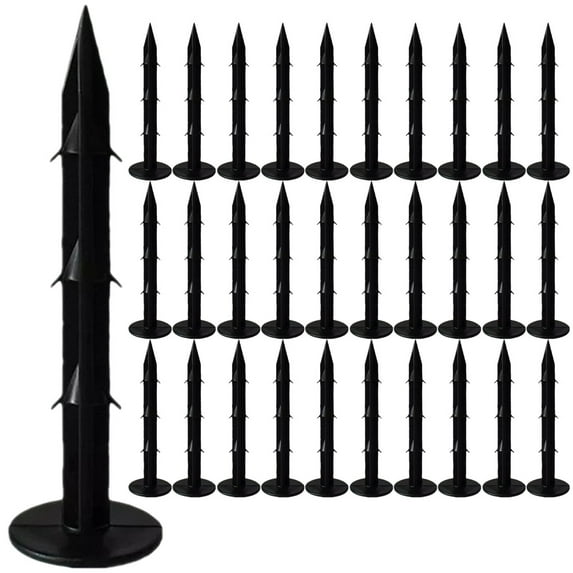 MERRYHAPY merryhapy black pp 120pack garden stakes for pipes support ...