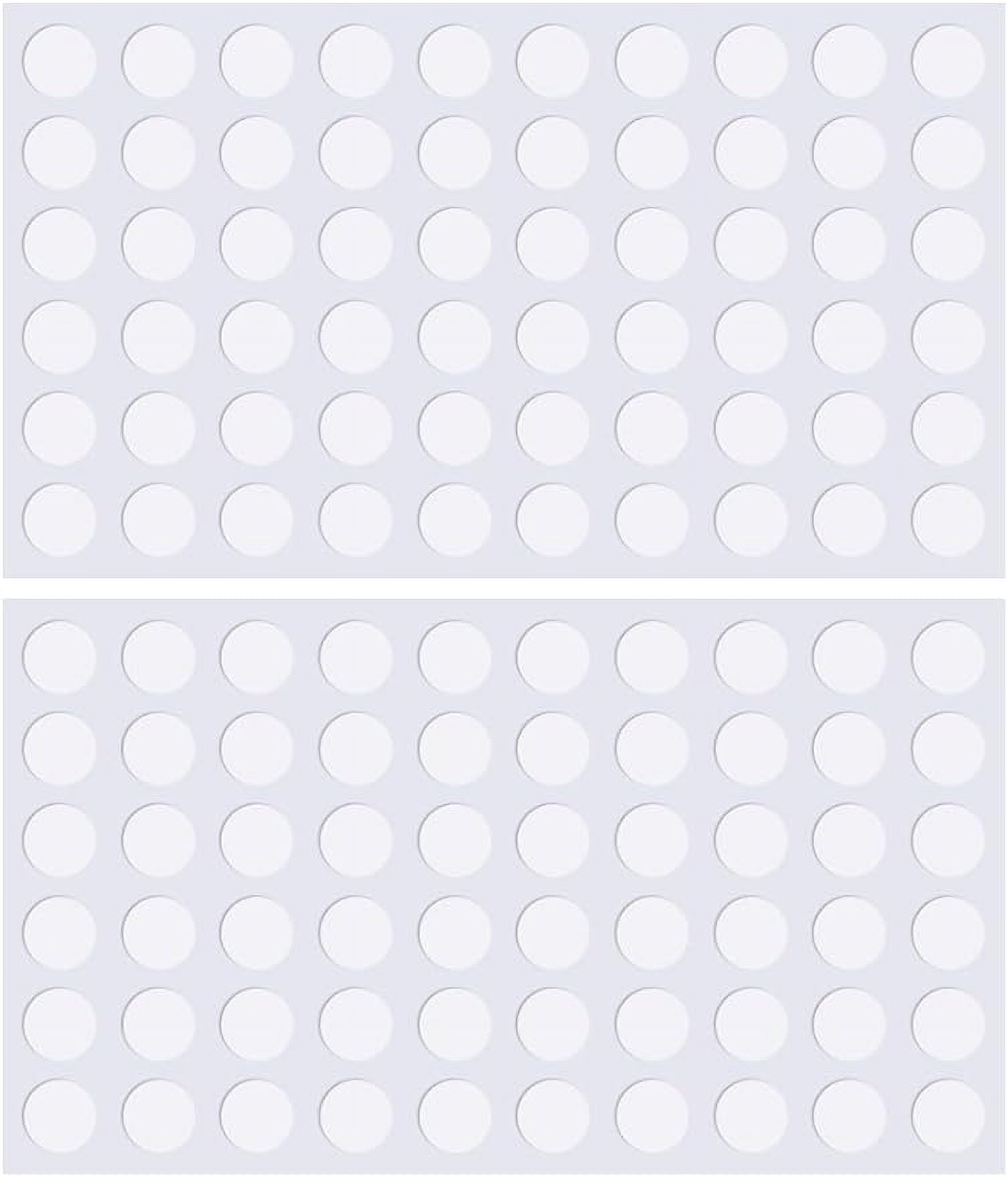 120 Pcs Adhesive Dots Double Sided Removable White Adhesive Dots ...